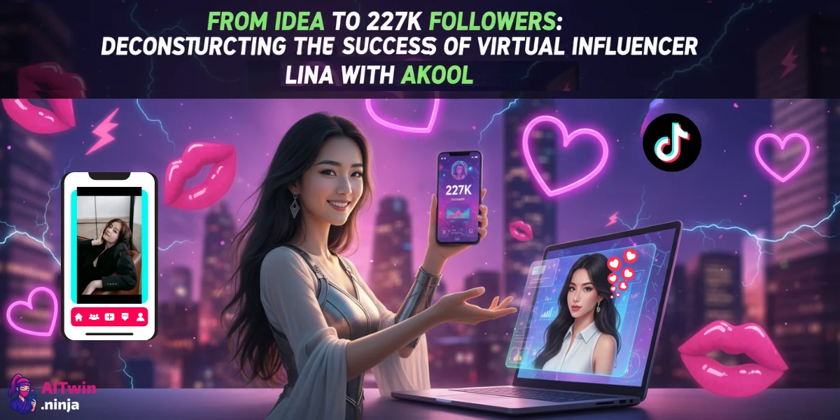 Virtual Influencer Lina: From ZERO to 227K with Akool Secrets